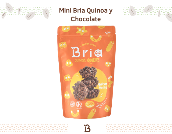 SNACK MINI quinoa y chocolate x 100 gr BRIA | Distribuidora Babka